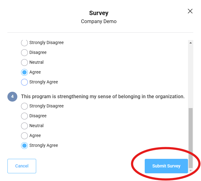 How to Take a Program Survey in Qooper