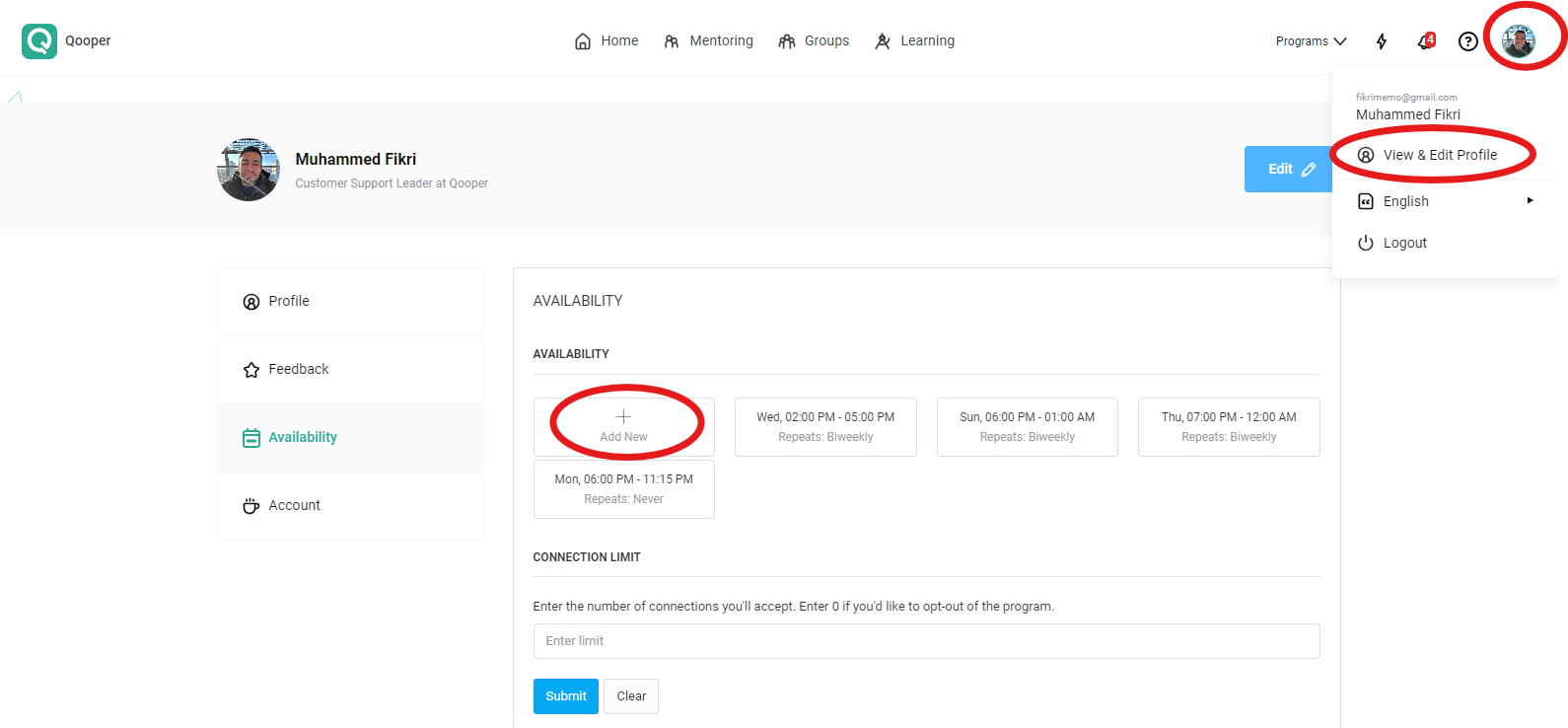 How to Set Your Calendar Availability on Qooper?