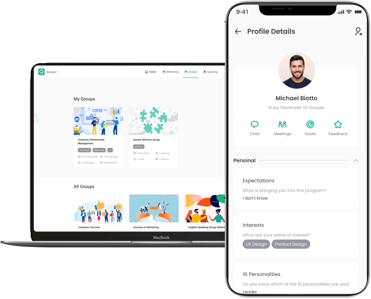 Mentor Matching & Mentoring App | Qooper